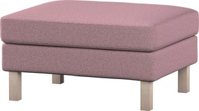 Potah na podnožku IKEA Karlstad barva růžová látka pletený vzor