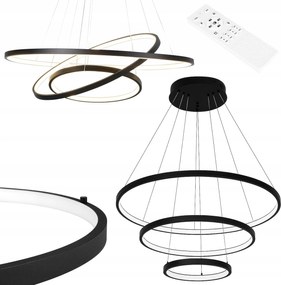 Závěsná stropní lustrová lampa Ring Led Stropní Svítidlo Ø60 cm 3000-6500K moderní
