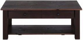 Danish style Konferenční stolek Chico, 100 cm, tmavě hnědá