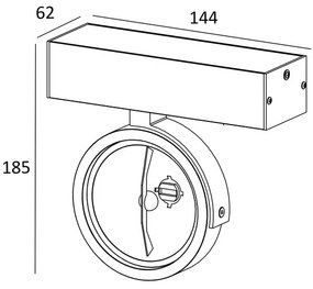 Zuma Line 50484-G9 - Bodové svítidlo GO SL 1 2xG9/42W/230V černá