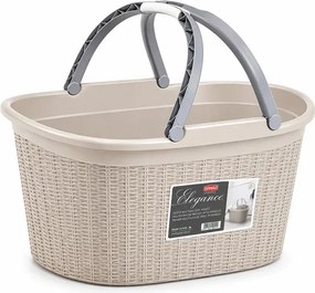 STEFANPLAST Košík na prádlo Elegance 35l, šedý