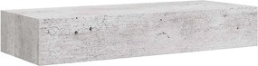 Nástěnné police se zásuvkou 2 ks betonově šedé 60x23,5x10cm MDF 330266