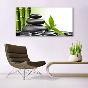 akrylový obraz Bambus Kameny Zen Umění 120x60 cm
