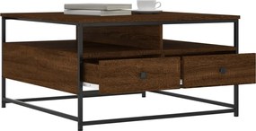 vidaXL Konferenční stolek 80 x 80 x 45 cm kompozitní dřevo [835290] Barva: hnědý dub