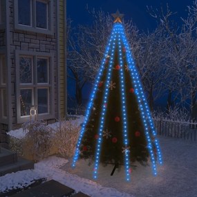 vidaXL Světelná síť na vánoční stromek 400 modrých LED diod 400 cm