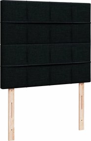 Box spring postel s matrací černá 120x190 cm textil 3291609