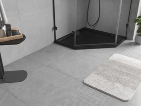 Mexen Flow pětiúhelníkový sprchový kout slim 90 x 90 cm, černý mat - 46P709090