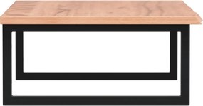 Deska pod umyvadlo nástěnná ocel a masivní dubové dřevo 3302609