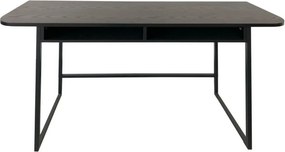 Černý konzolový stolek v dekoru jasanu 40x140 cm Darlington – Actona