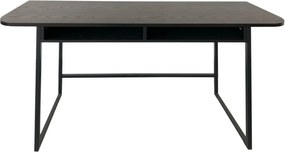 Černý konzolový stolek v dekoru jasanu 40x140 cm Darlington – Actona