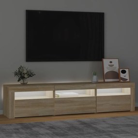TV skříňka s LED osvětlením dub sonoma 180x35x40 cm 3152756