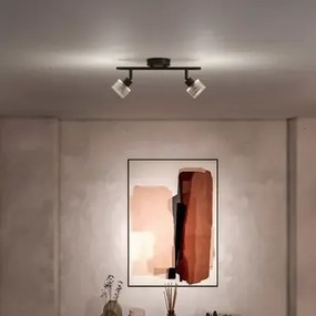 Philips Horen černá / LED bodové svítidlo / 2x5W / GU10 / IP20