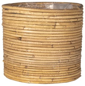 Oválný košík Abraham z bambusových tyček – 26x22 cm