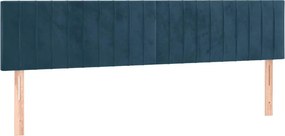 Box spring postel s matrací tmavě modrá 160x200 cm samet 3131091