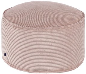 OnaDnes -20% Růžový manšestrový puf Kave Home Wilma 70 cm