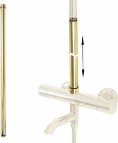 Prodloužení pro vanovou/sprchovou soupravu REA ø 22 mm - 60 cm, zlatá lesk