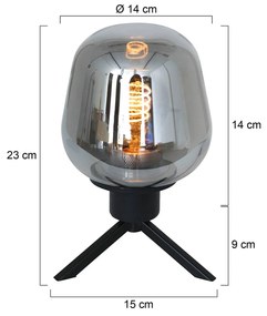 Stolní lampa Reflexion, Ø 15 cm, výška 23 cm