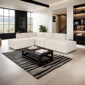 Hanah Home Rohová pohovka MORE M krémová levá