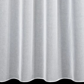 KRÁTKÁ ZÁCLONA NA POUTKÁCH KAJE 150X70 CM BÍLÁ