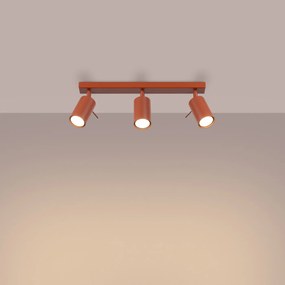 Sollux Lighting Stropní svítidlo RING 3L červená ochra