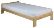 Masivní dřevěná postel -jednolůžko LK123 borovice masiv 90x200 cm - přirodní