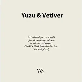 WoodWick Yuzu  Vetiver svíčka velká
