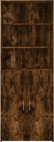 Skříň highboard kouřový dub 70 x 42,5 x 185 cm kompozitní dřevo 3281375