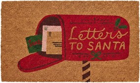 Vánoční kokosová rohožka Letter to Santa - 75*45*1 cm