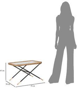 Designový konferenční stolek Vasundhara 70 cm vícebarevný