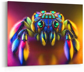 Obraz fantasy barevný pavouk