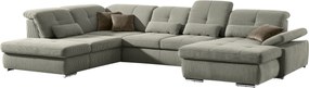 XXXLutz SEDACÍ SOUPRAVA, textil, kompozitní dřevo, pískové barvy Beldomo Style - Sedací soupravy - 00071100677M