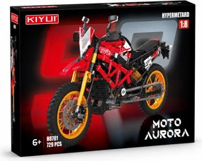 Stavebnice motocyklu KIYUI H8701, 729 dílků