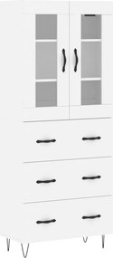 Skříň highboard bílá 69,5 x 34 x 180 cm kompozitní dřevo 3198433