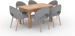 ADRK Furniture Sada stůl s židlemi RODOS 82 SE-ROD-82-L