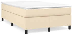 Box spring postel s matrací krémová 120x190 cm textil 3269688