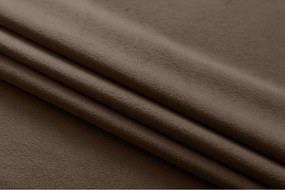 Hnědý zatemňovací závěs VELVET 140x270 cm Zavěšení: Řasící páska
