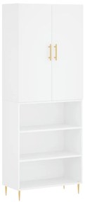 Skříň highboard bílá 69,5 x 34 x 180 cm kompozitní dřevo,  3196059
