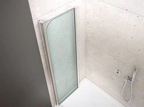 Aqualine, WILA vanová zástěna 900x1400 mm, skládací, chrom, čiré sklo, AQ5742