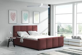 Eka Čalouněná postel Passion - Kronos 90x200 cm Barva látky: Mintová (Kronos 26), Úložný prostor: S kovovým rámem úložného prostoru