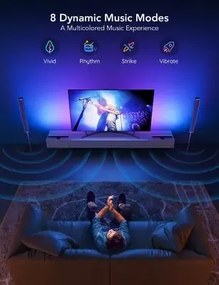 Govee SMART LED RGBIC Panel 38cm pro TV 43-75" - 2ks / LED panely / 24