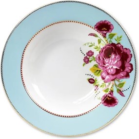 Pip Studio Floral Hluboký talíř modrý 26,5cm