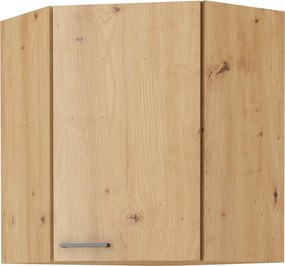 MODENA | horní skříňka 60x60 GN-72 1F (45°) rohová se 2 policemi | 60x60 cm | UNI dvířka | artisan