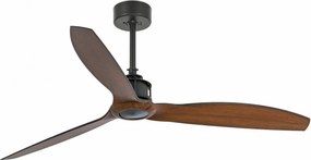 FARO 33395 JUST FAN M, černá/dřevo, stropní ventilátor s DC motorem - FARO
