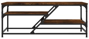 Konferenční stolek kouřový dub 100x49x40 cm kompozitní dřevo - Default Title