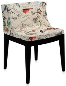 Kartell - Židle Mademoiselle Moschino - Sketches, černá