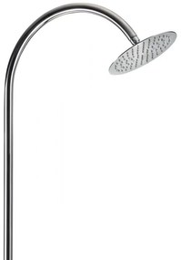 AMA Luxury Shower Zahradní sprcha Giove COLD broušený nerez šroubovací kohoutek boční