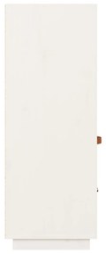 Skříň highboard bílá 67 x 40 x 108,5 cm masivní borové dřevo