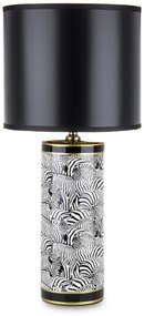 Vysoká stolní lampa dekor zebra 137546