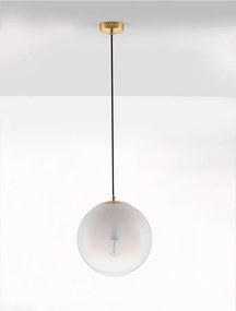 Bílé/ve zlaté barvě skleněné závěsné svítidlo ø 30 cm Vita – Nova Luce