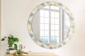Kulaté dekorativní zrcadlo Geometrická kola fi 80 cm